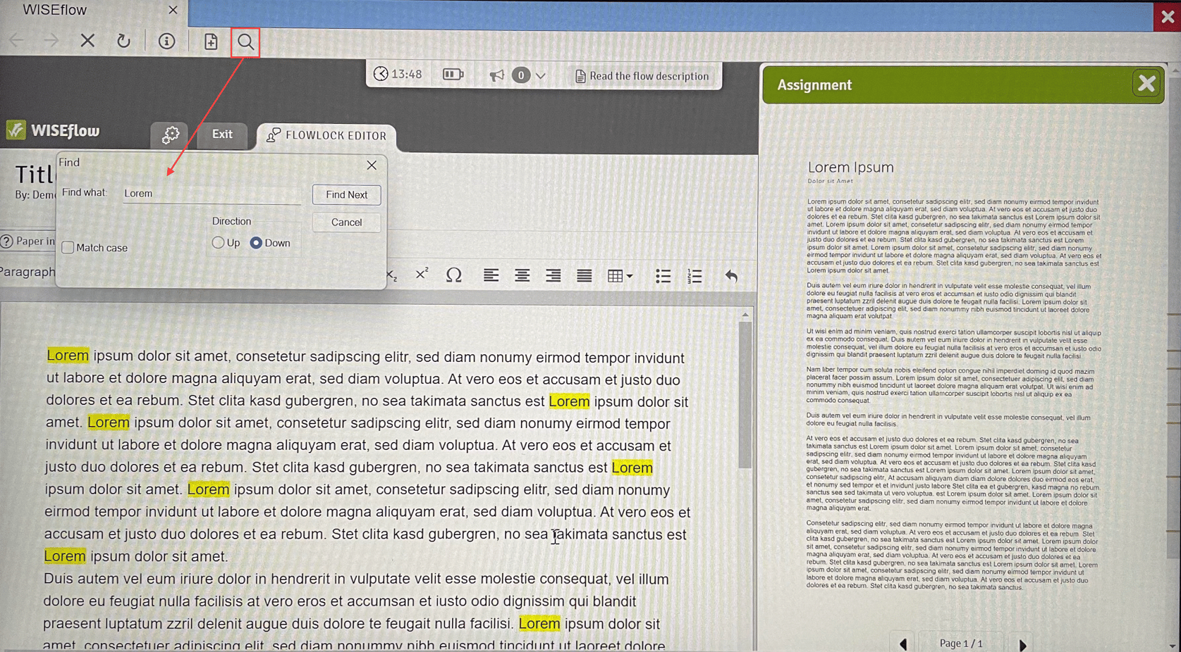 WISEflow Lockdown Browser - Tools and Features